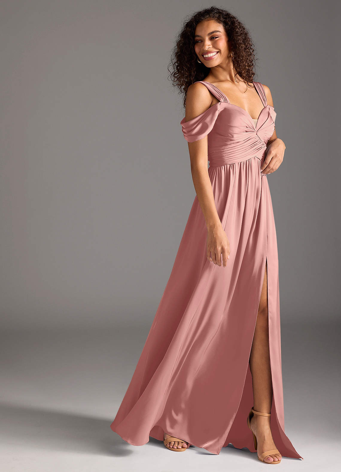 Azazie Lianne Rosette Bridesmaid Dresses | Azazie