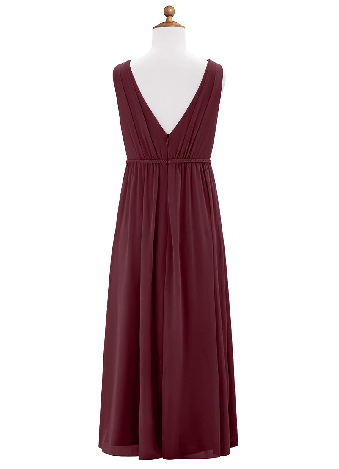 Azazie Tanicia Junior Bridesmaid Dress in Cabernet | Azazie UK