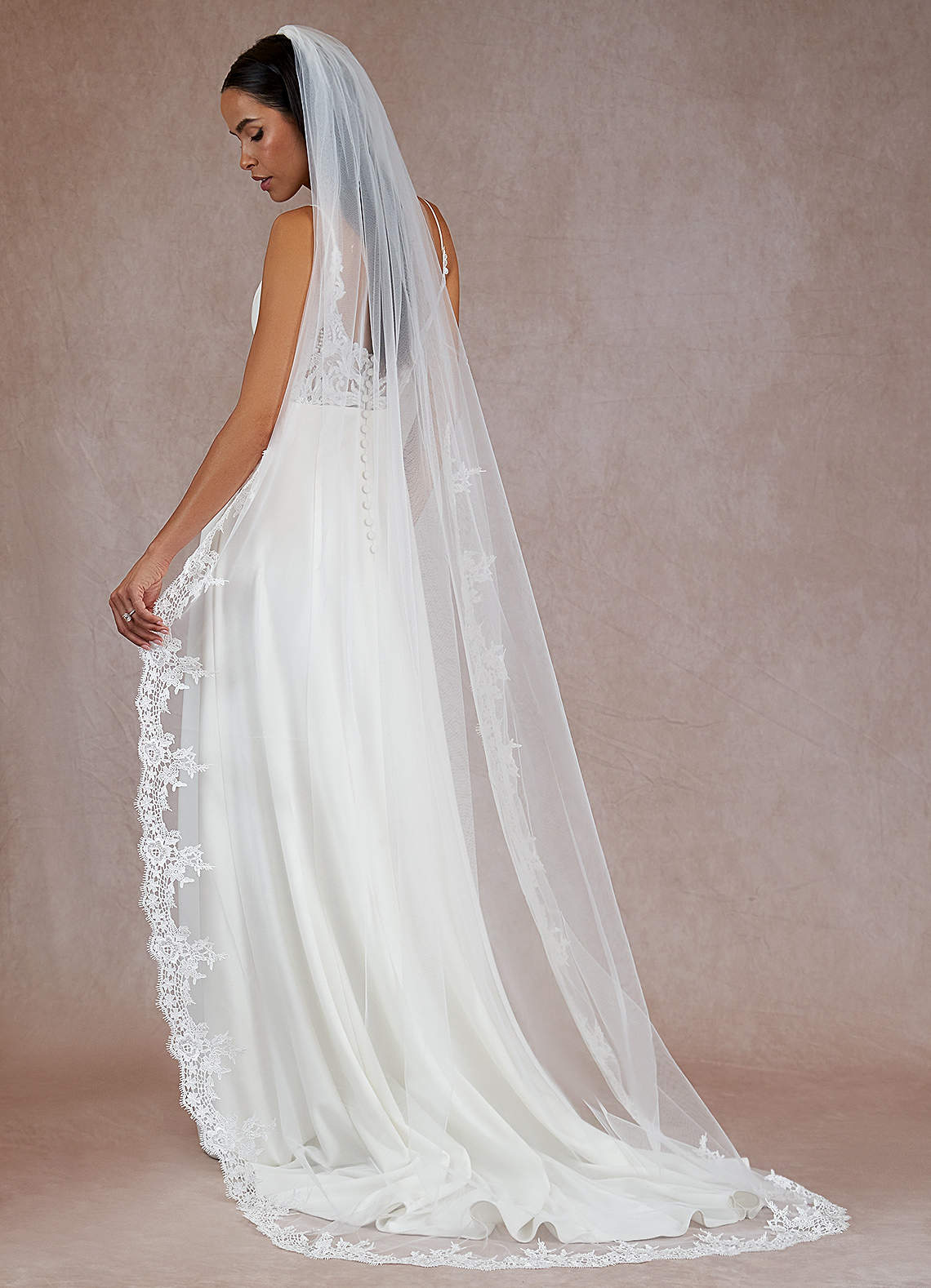 Hope Lace Chapel Length Veil | Azazie