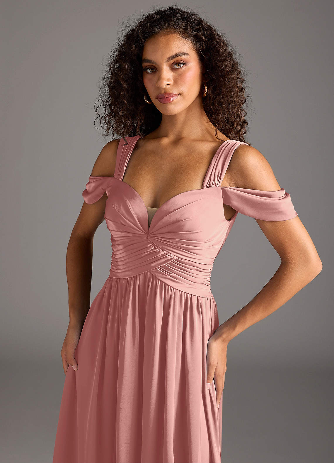 Azazie Lianne Rosette Bridesmaid Dresses | Azazie